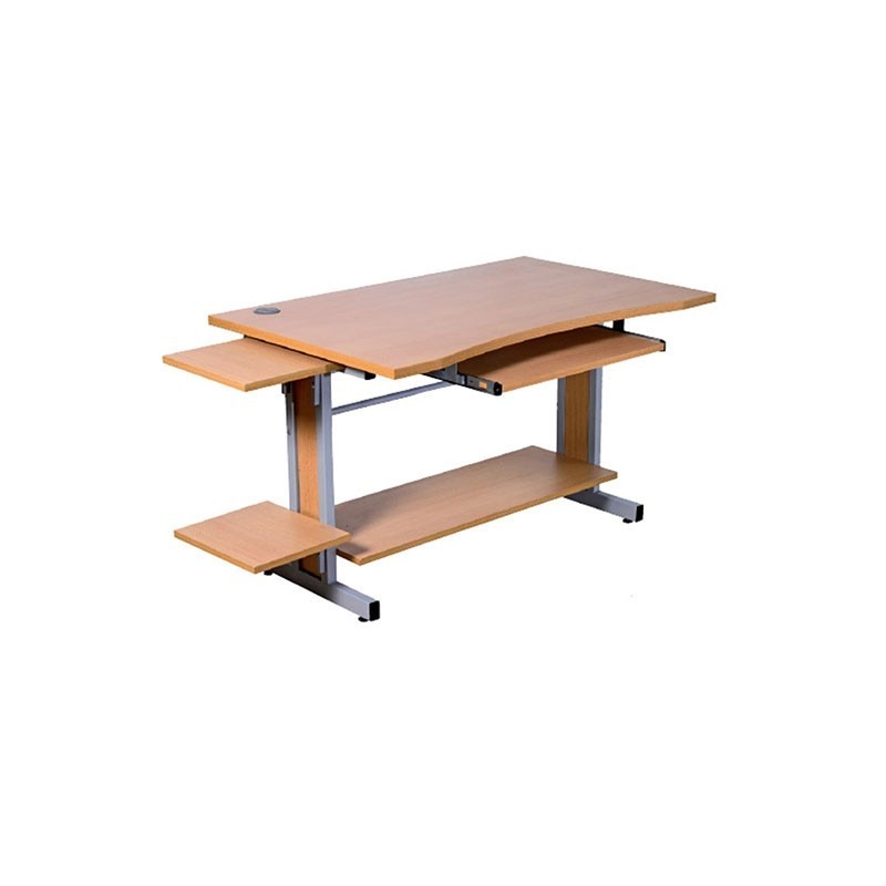 Bureau Informatique 150 socle Gris - Talos