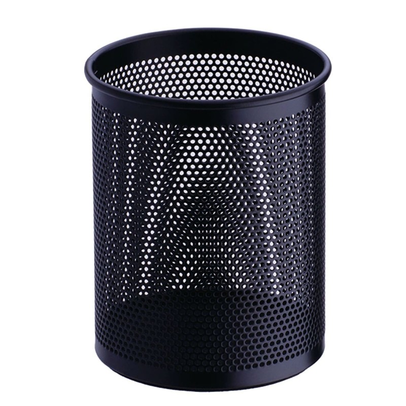 pot a stylo circulaire metal noir DELI - Talos